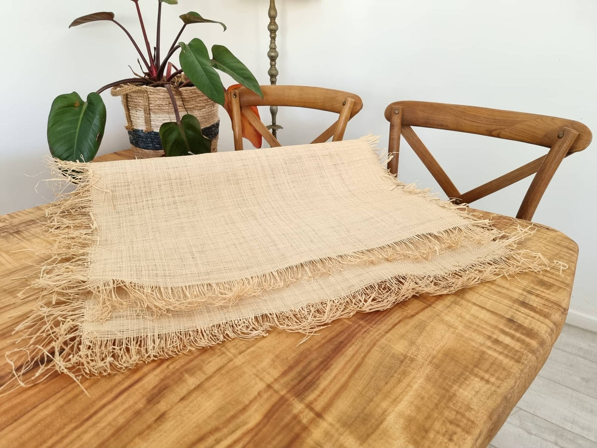 Raffia woven sheet panel - 63cm width x 105cm length sheet – Curios ...