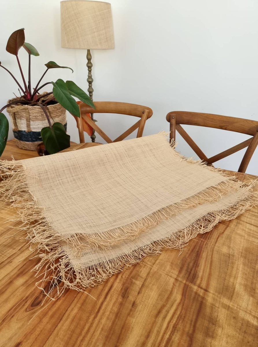 Raffia woven sheet panel - 63cm width x 105cm length sheet – Curios ...