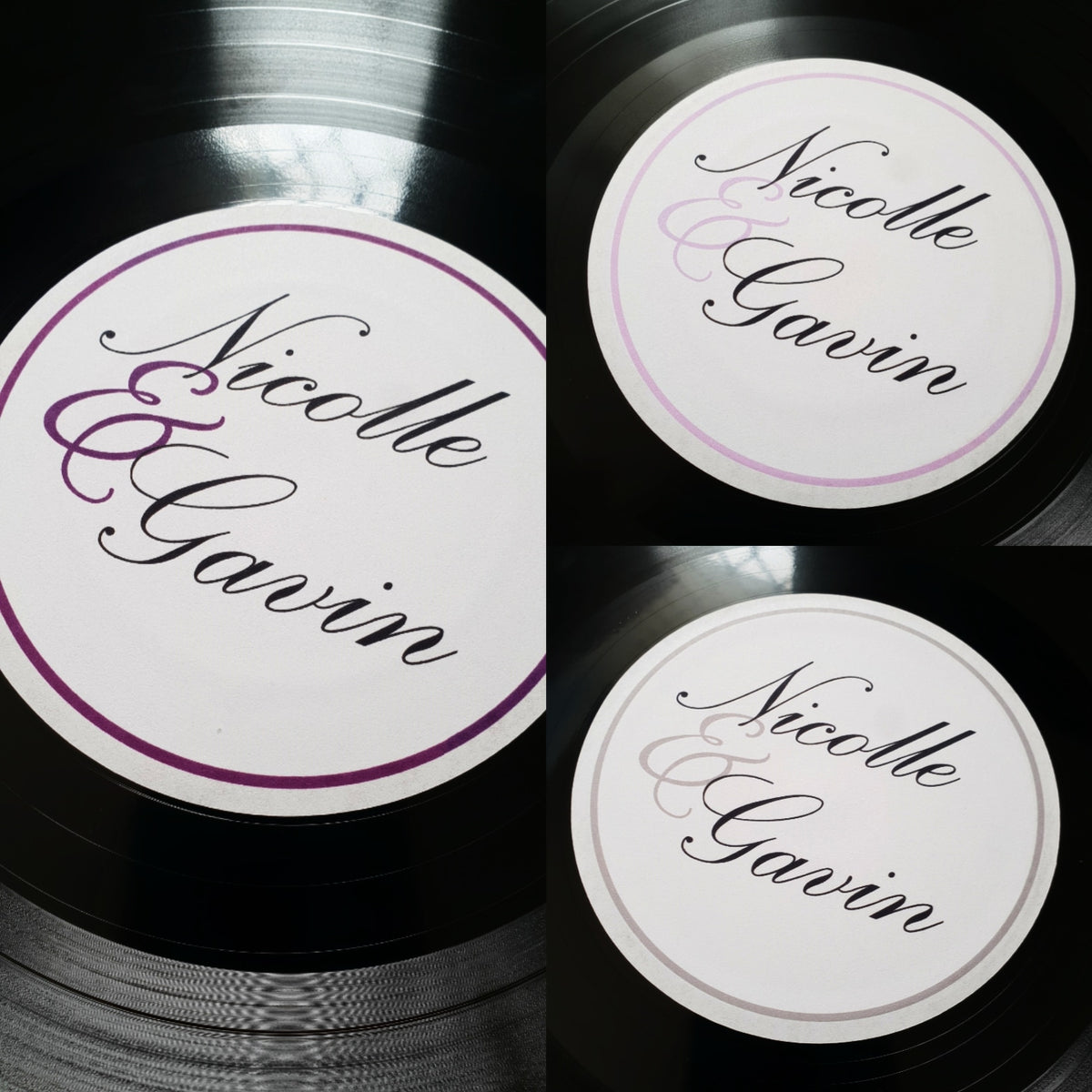 Vinyl Record with custom label- Write messages for special occasions ...